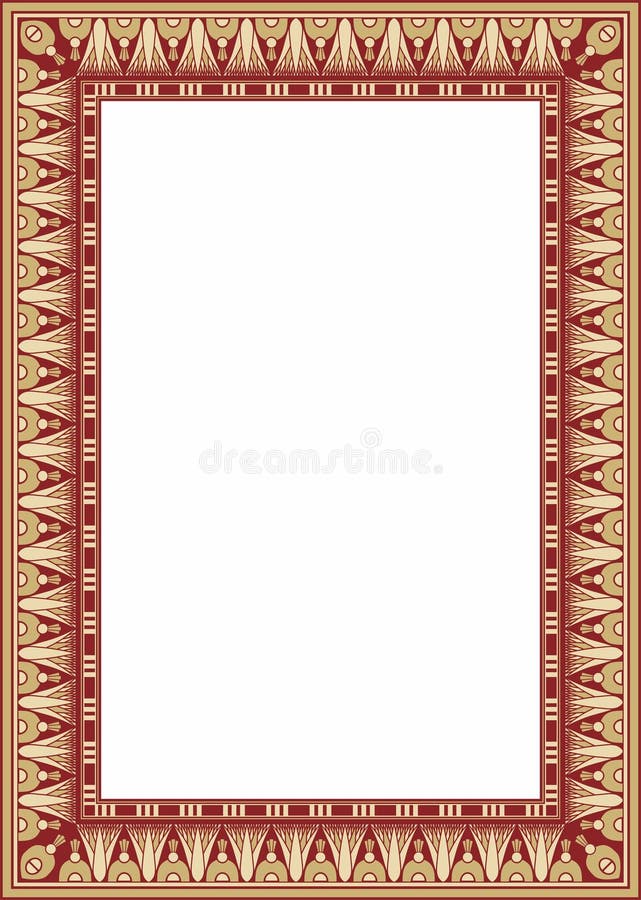 Egyptian Page Border Stock Illustrations – 53 Egyptian Page Border ...