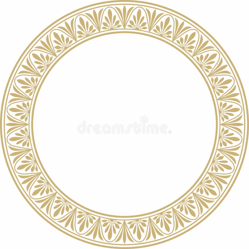 Round Meander Ancient Pattern Stock Illustrations – 2,703 Round Meander ...
