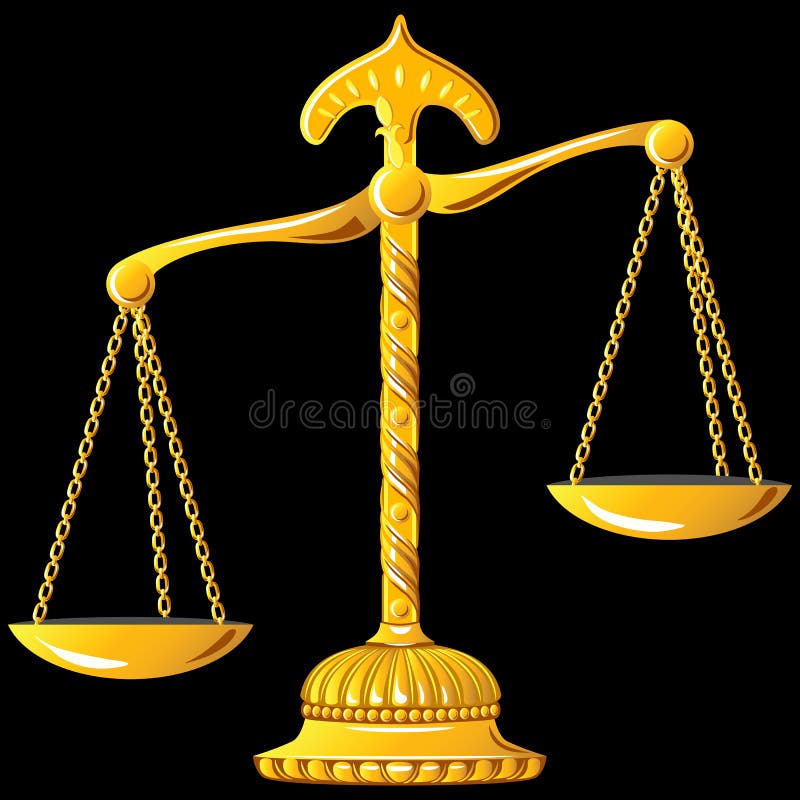 Unbalanced Balance Scale Clip Art