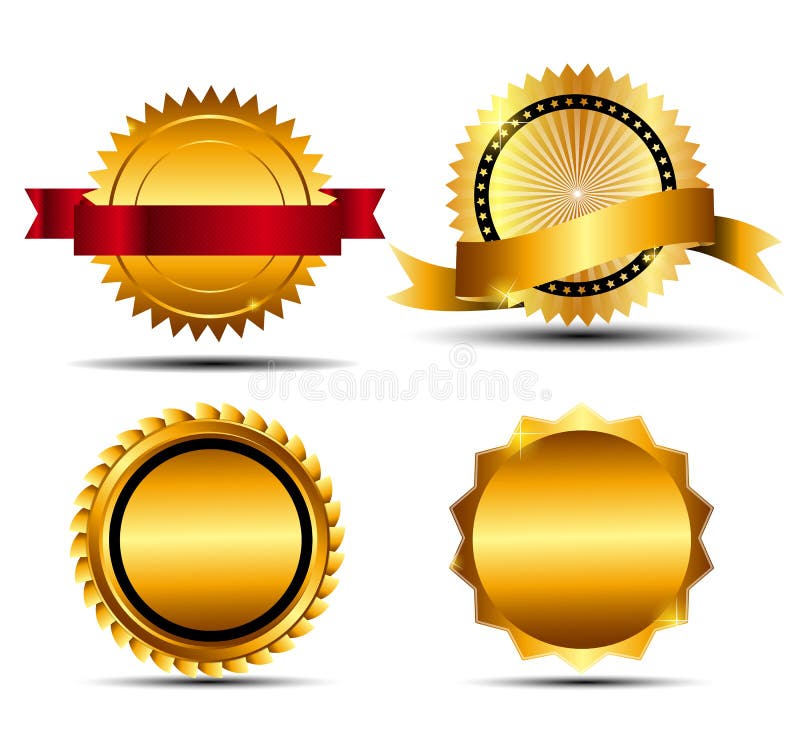 Vector Gold Sign, Label Template Illustration Stock Vector ...