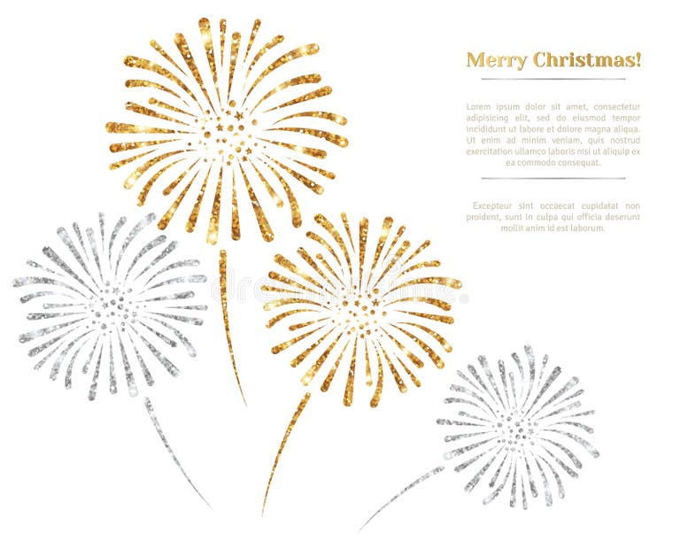 Gold Silver Fireworks White Background Stock Illustrations – 927 Gold ...