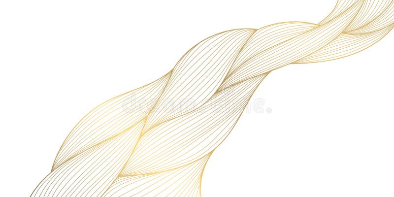 Vector Gold Wave Pattern, Abstract Luxury Background. Elegant Design ...