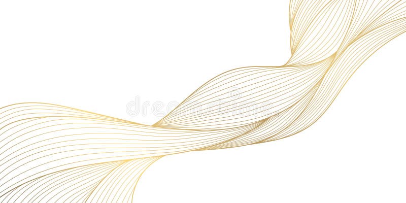 Vector Gold Wave Pattern, Abstract Luxury Background. Elegant Design ...