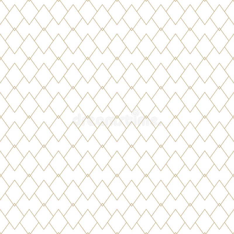 Vector Gold and White Geometric Seamless Pattern with Thin Lines ...