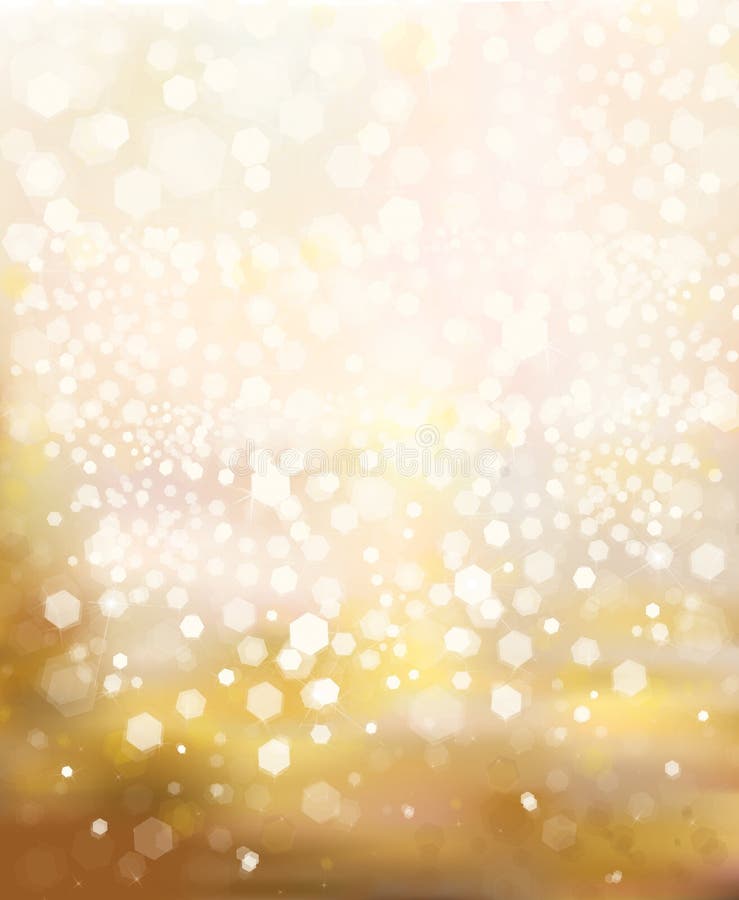 Vector Golden Bokeh Background. Stock Vector - Illustration of vector ...