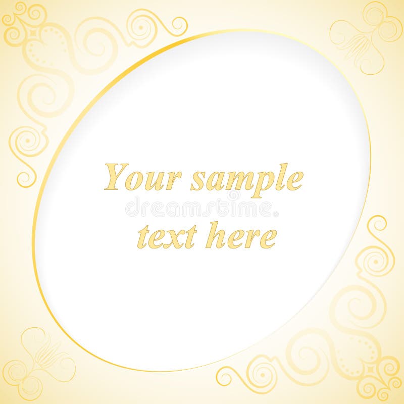 Vector golden card stock vector. Illustration of horizontal - 29221809