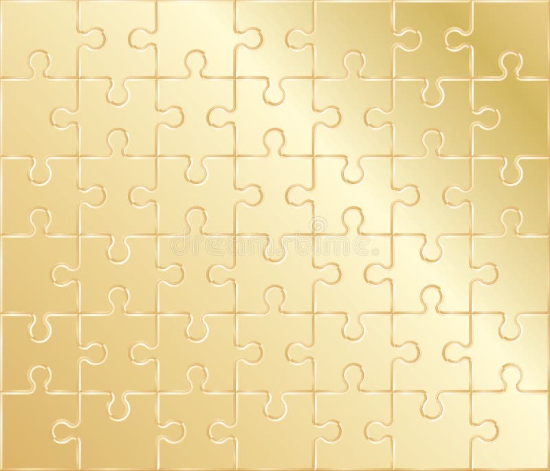 Puzzle gold 42 stock vector. Illustration of design - 271772482