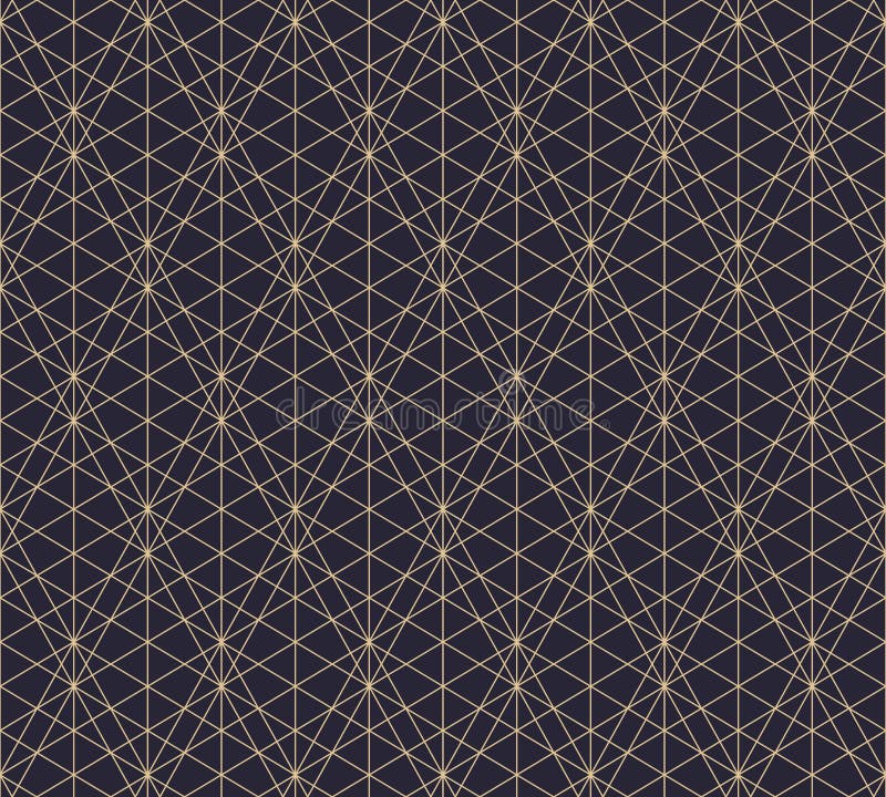 Vector Golden Grid Texture. Abstract Black and Gold Geometric Seamless ...
