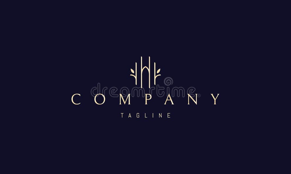 Vector Golden Logo on Which an Abstract Image of a Gate from Trees ...