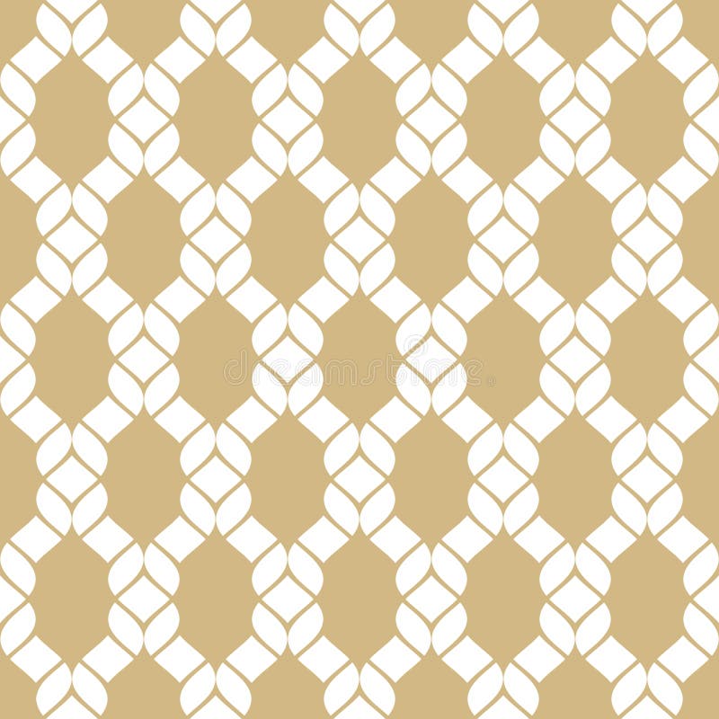 Vector Golden Mesh Seamless Pattern. Texture with Fishnet, Ropes ...
