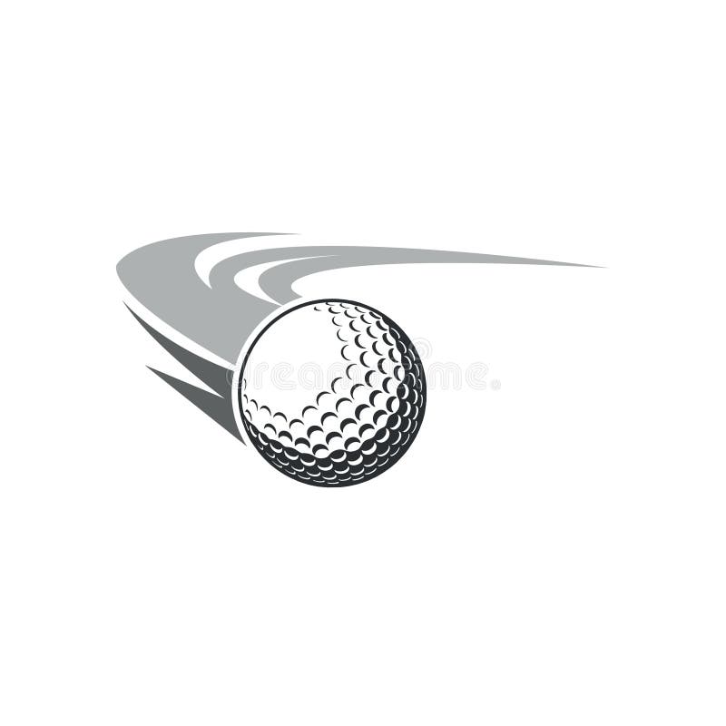 Vector Golf Ball with Swoosh Design Stock Vector - Illustration of ...