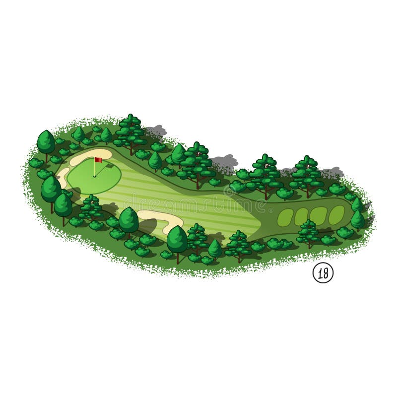 Golf Course Map Vector Stock Illustrations – 596 Golf Course Map Vector ...