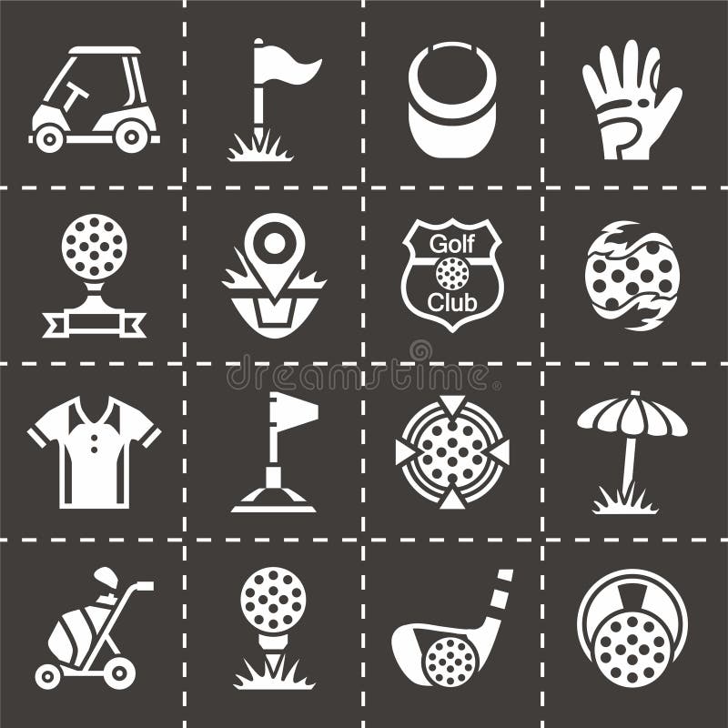 Vector golf icon set stock vector. Illustration of grass - 51884471