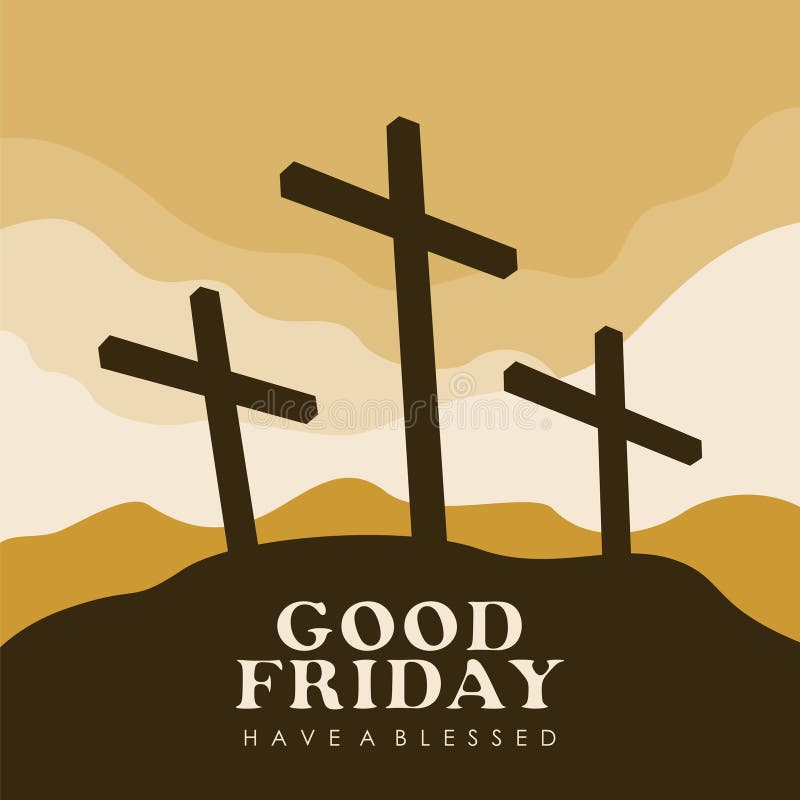 Vector Good Friday Poster Template Stock Vector - Illustration of ...