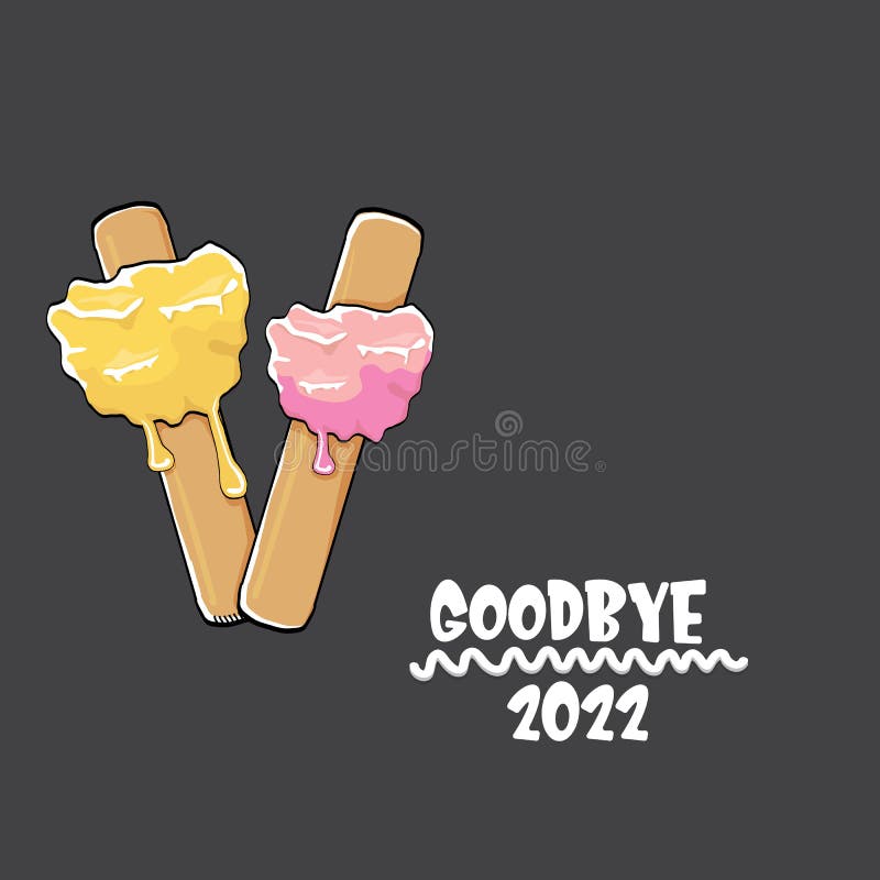 Vector Goodbye 2022 Hello 2023 Year Vector Concept Illustration with ...