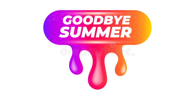 Goodbye Summer Poster Design Template Stock Illustrations – 431 Goodbye ...