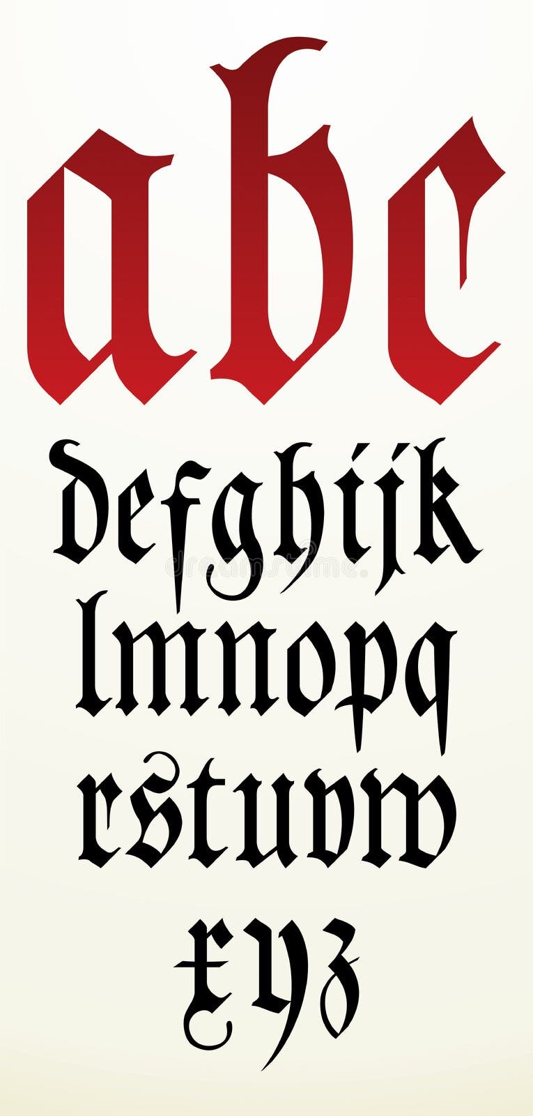 Vector Gothic Alphabet Stock Illustrations – 5,497 Vector Gothic ...