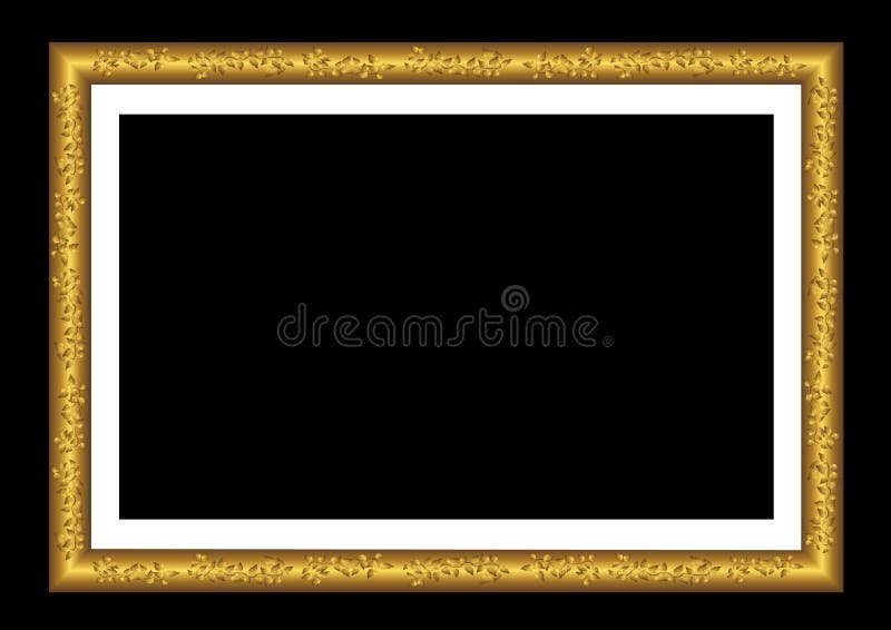 Vector gouden frame. vector illustratie. Illustration of goud - 14952964