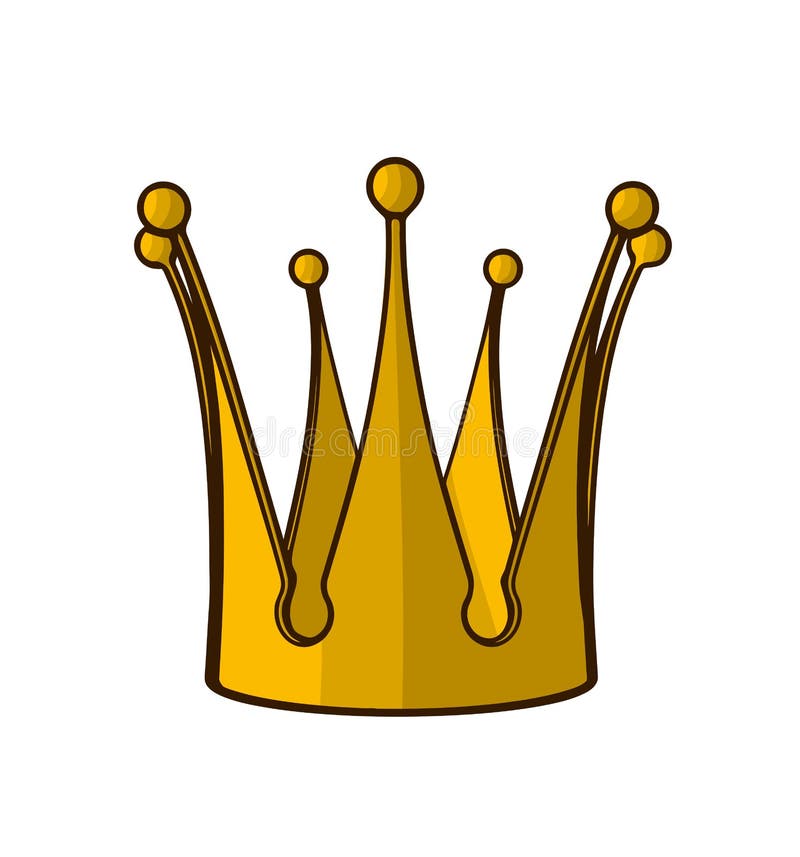 Vector gouden kroon vector illustratie. Illustration of illustratie ...