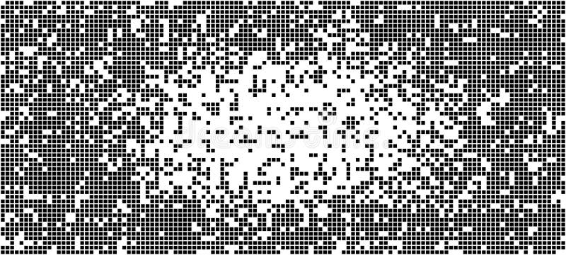 Vector Gradient Background. Falling Pixels. Abstract Mosaic Stock ...