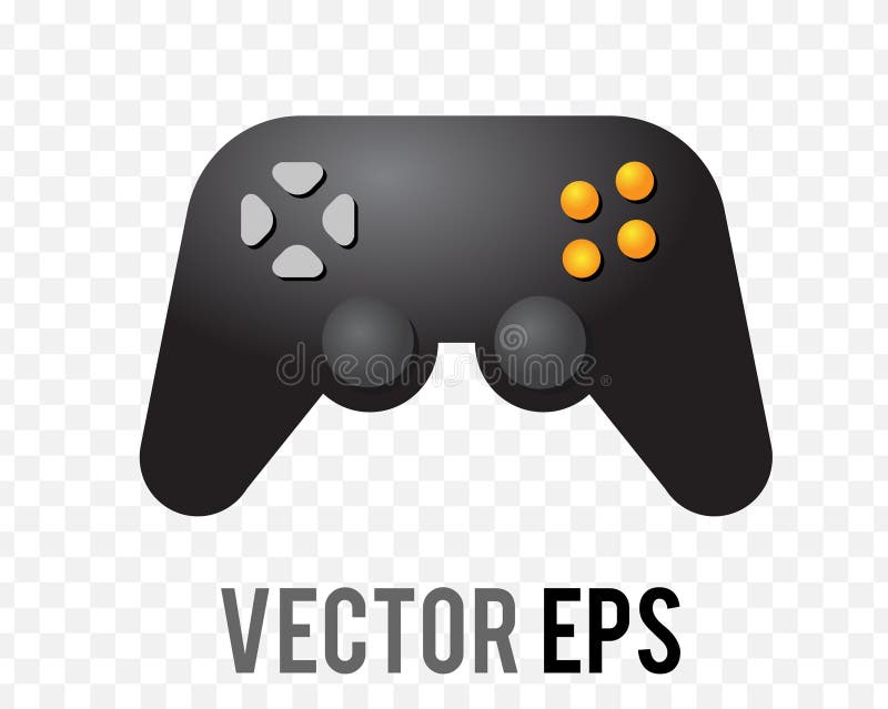Vector Gradient Black and Red Game Joypad Controller Icon Stock ...