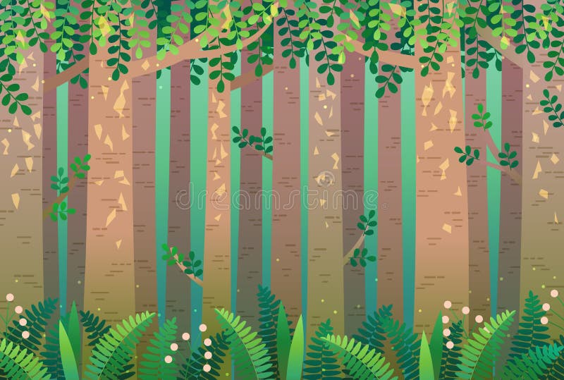 Simple forest 3 stock vector. Illustration of outdoor - 155522277