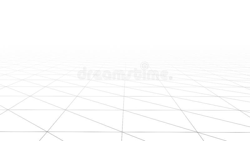 Vector Gradient Perspective Grid. Detailed Lines on White Background ...