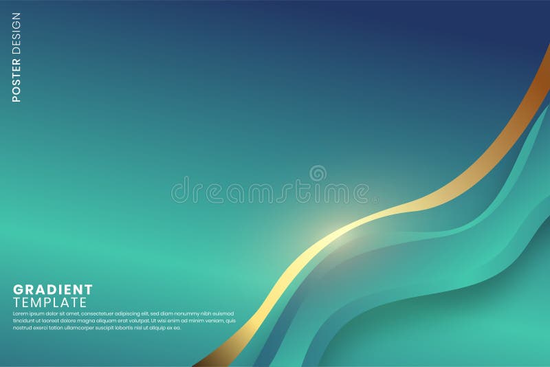 Vector Gradient Tosca Cover Background Template Stock Vector ...