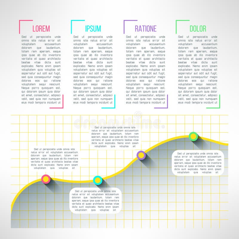 Vector Graph Infographic Template. Chart and Stock Vector ...
