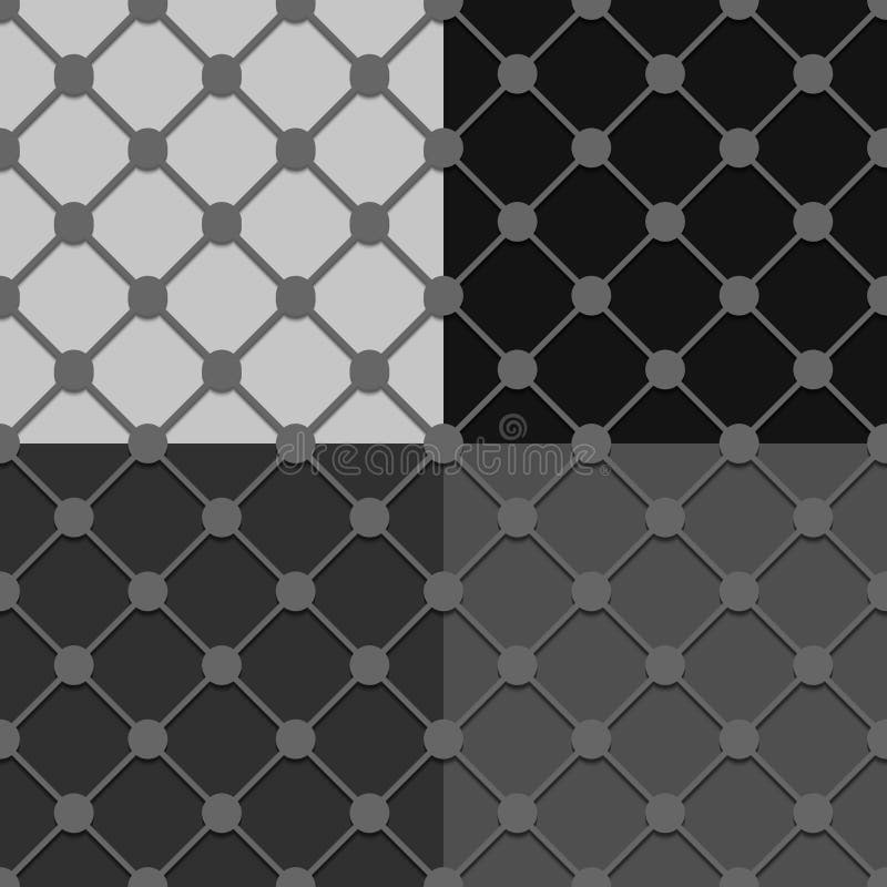 Vector Graph Seamless. Grid Line. Seamless Cage Texture Stock Vector ...
