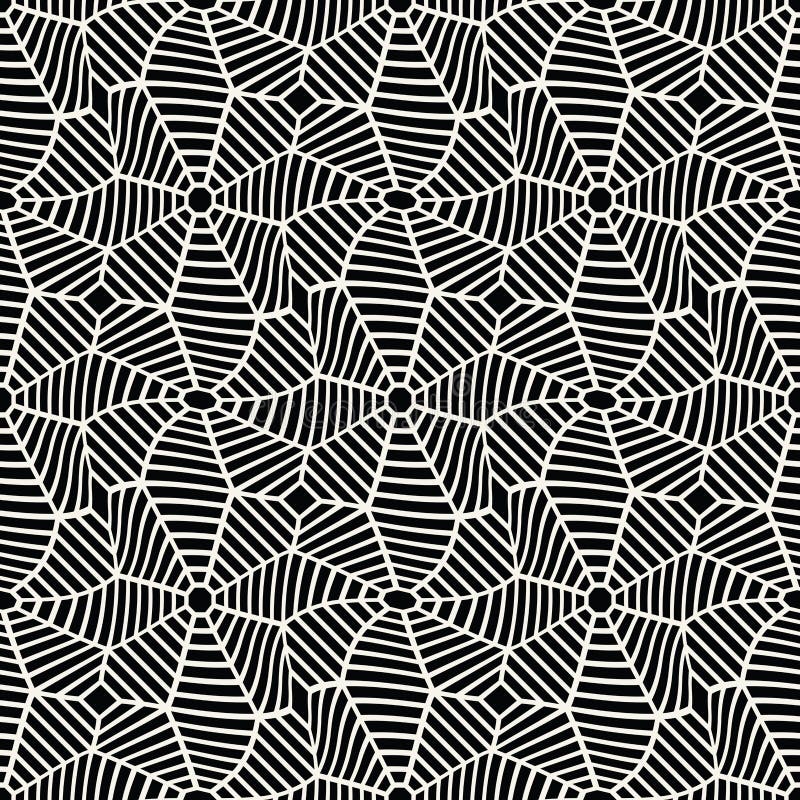 Vector Graphic Abstract Geometry Grid Pattern. Black and White Web ...