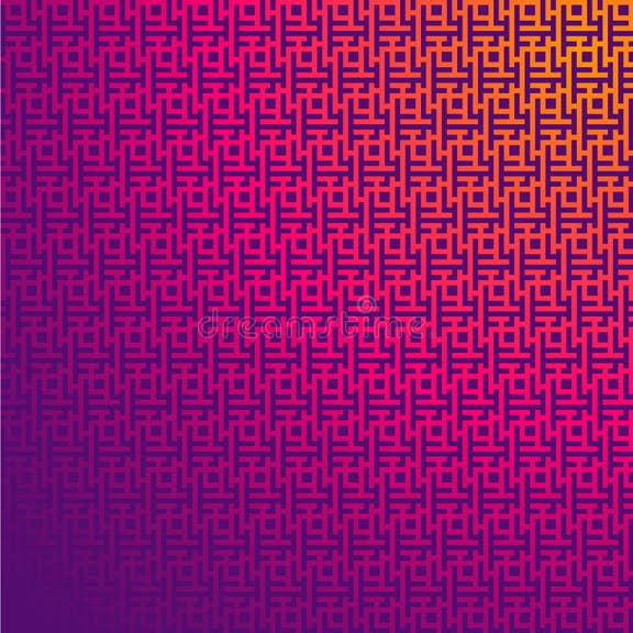 Vector Graphic Abstract Geometry Maze Pattern. Blue Seamless Geometric Labyrinth Background ...