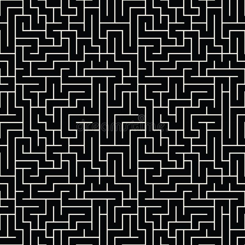 Vector Graphic Abstract Geometry Maze Pattern Stock Vector ...