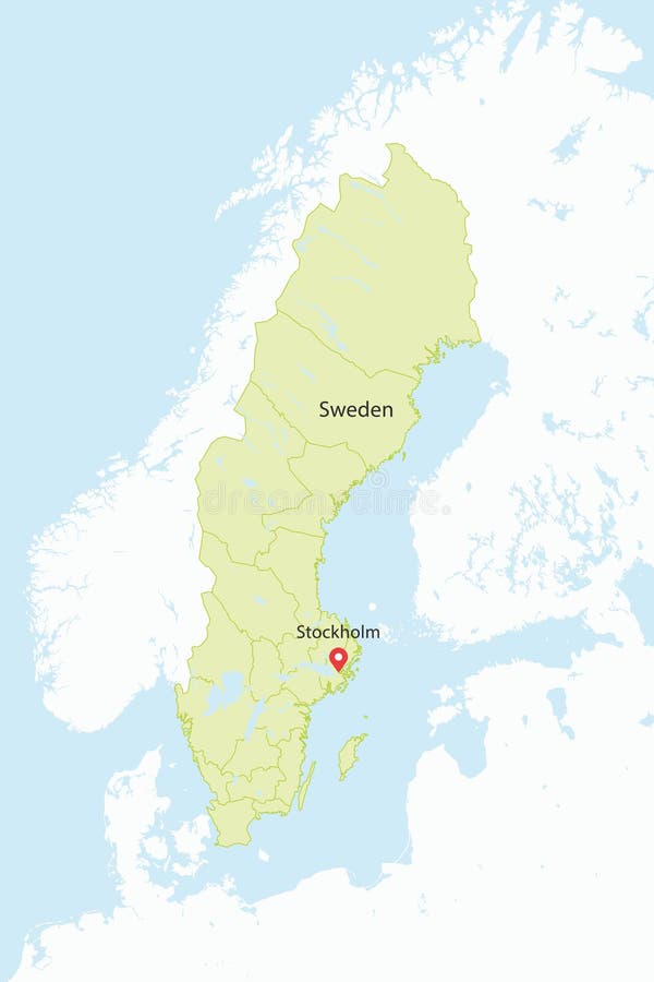 Detailed Sweden Physical Map Stock Illustrations – 293 Detailed Sweden ...