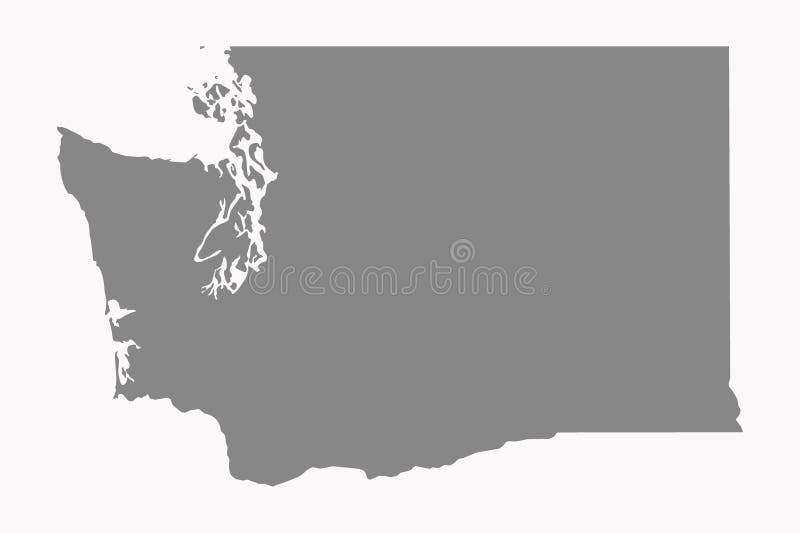 Detailed Washington Physical Map Stock Illustrations – 740 Detailed ...