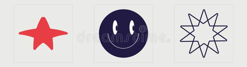 Vector Graphic Assets Set. Big Collection of Abstract Graphic Geometric ...