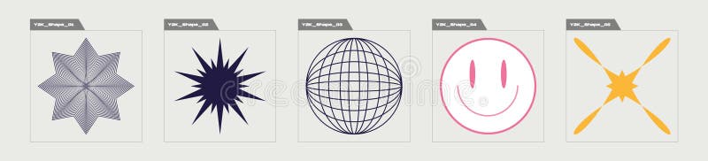 Vector Graphic Assets Set. Big Collection of Abstract Graphic Geometric ...
