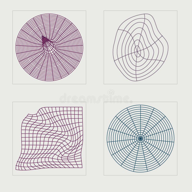 Vector Graphic Assets Set. Extraordinary Graphic Assets. Cyberpunk ...