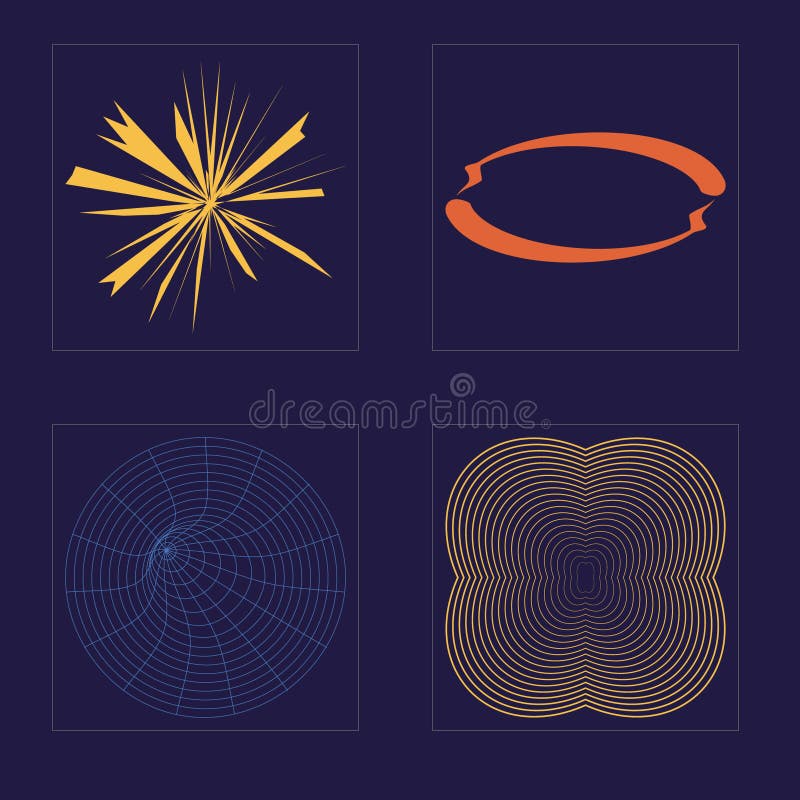 Vector Graphic Assets Set. Extraordinary Graphic Assets. Flat ...