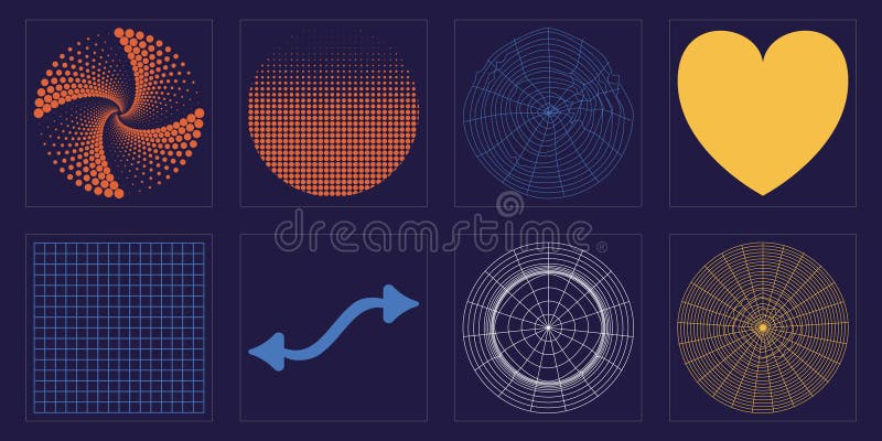 Vector Graphic Assets Set. Extraordinary Graphic Assets. Modern ...