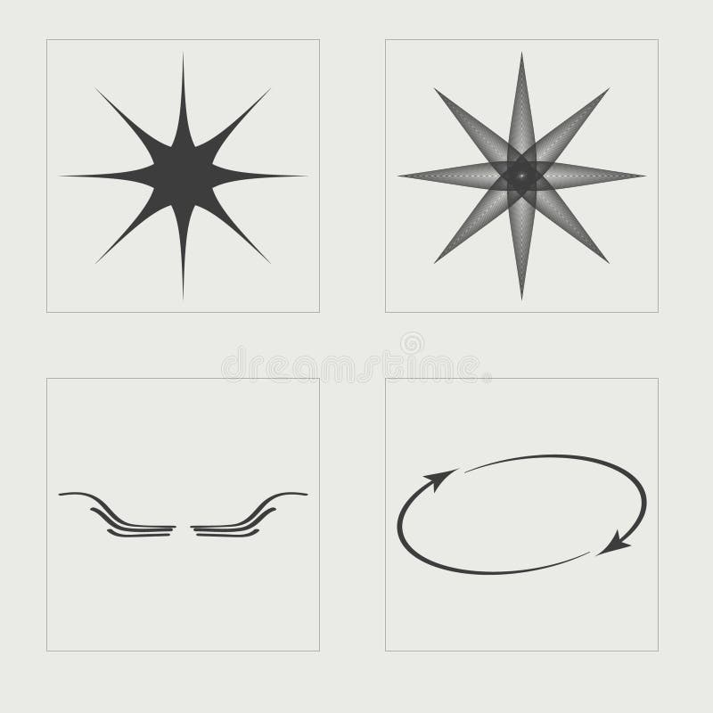Vector Graphic Assets Set. Extraordinary Graphic Assets. Modern ...