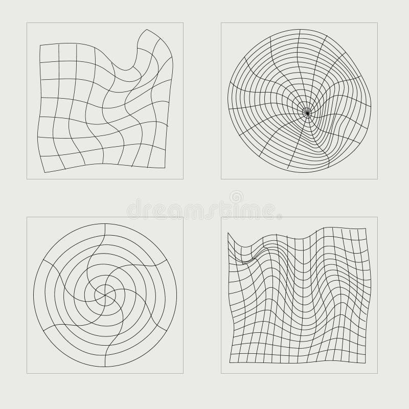 Vector Graphic Assets Set. Extraordinary Graphic Assets. Objects in Y2k ...