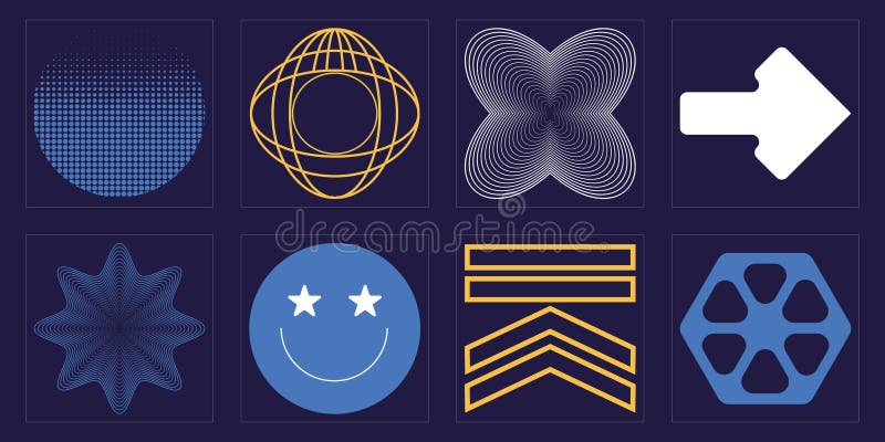 Vector Graphic Assets Set. Large Set of Retro Objects for Design ...