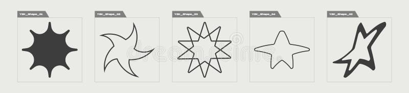 Vector Graphic Assets Set. Large Set of Retro Objects for Design ...