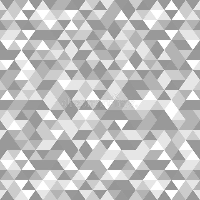 Abstract Polygon Grey Graphic Triangle Seamless Pattern. Stock Vector ...