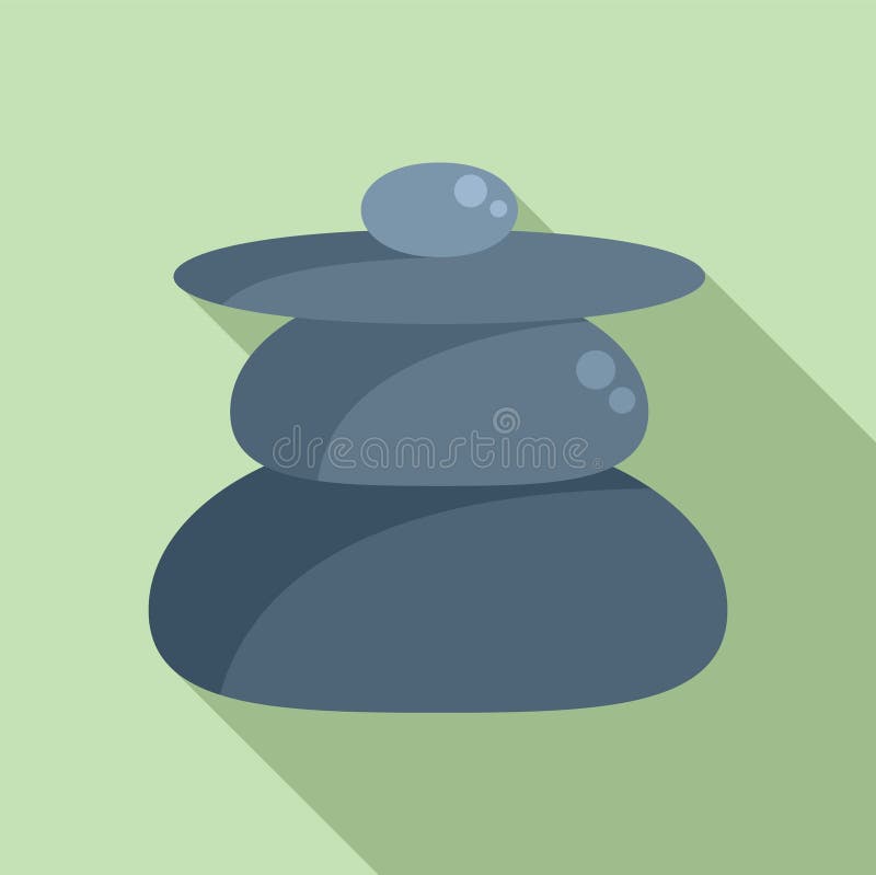 Vector Graphic of Balanced Stones in a Zen Style Arrangement, Depicting ...