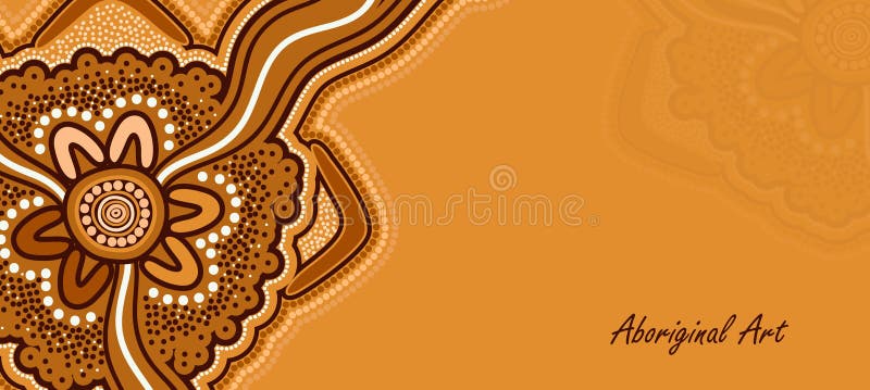Indigenous Art Poster Design Stock Illustration - Illustration of ...