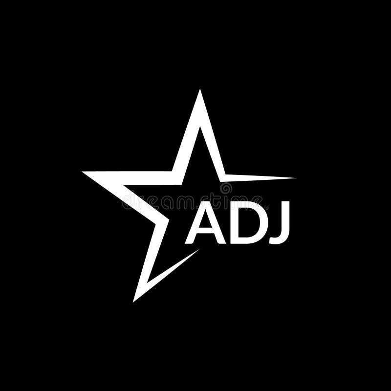 Vector Graphic Branding Letter Element. BLACK Background. ABSTRACT ...