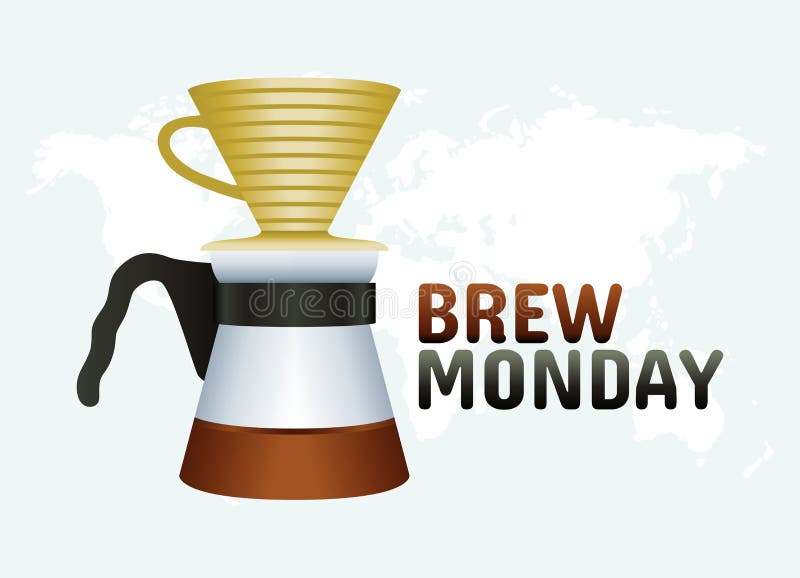 Vector Graphic of Brew Monday Stock Vector - Illustration of cafe ...