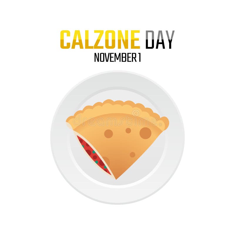 Vector Graphic of Calzone Day Stock Vector - Illustration of icon ...